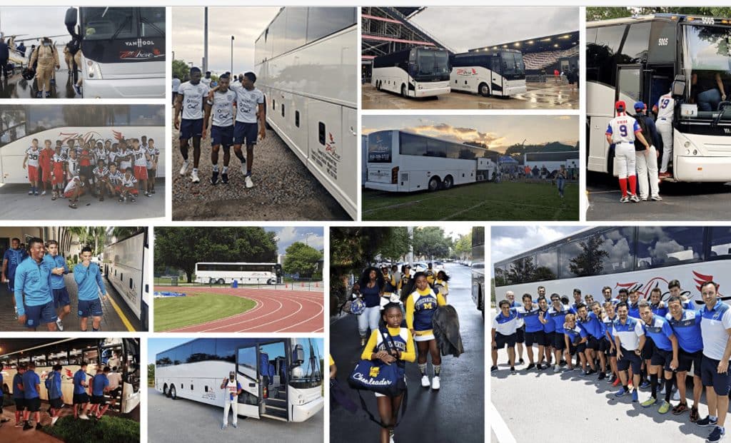 Sports Bus Rental for Teams & Fans | Charter Bus | 7nAbove