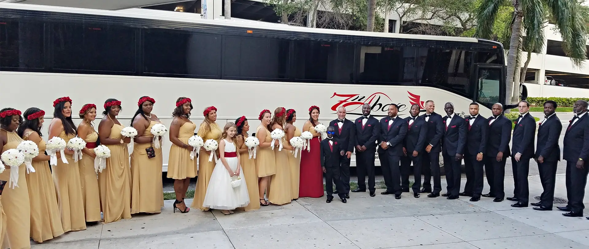 Wedding Transportation Services: Luxury Bus Shuttle Service
